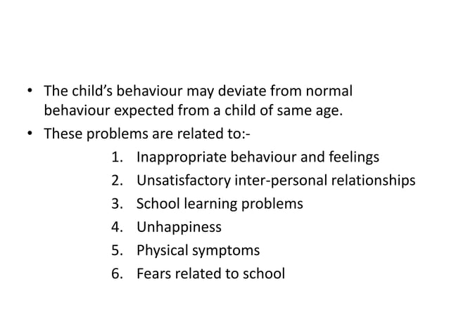 Behavioral disorders in children | PPT