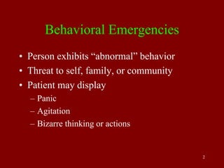 behavioral emergencies - I.ppt