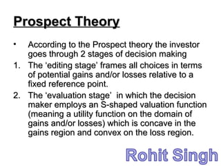 Prospect Theory: What It Is And How It Works; With Examples – BDNE