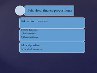 Behavioral finance | PPT