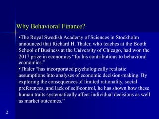 Behavioral finance | PPT