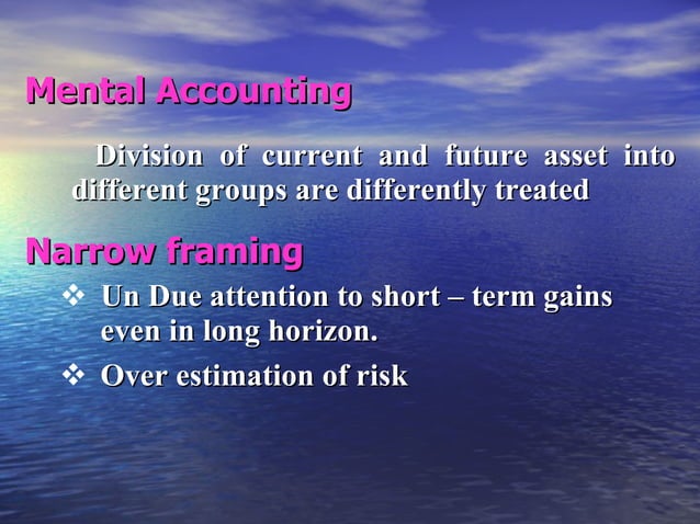 Behavioral finance -_an_explanation | PPT