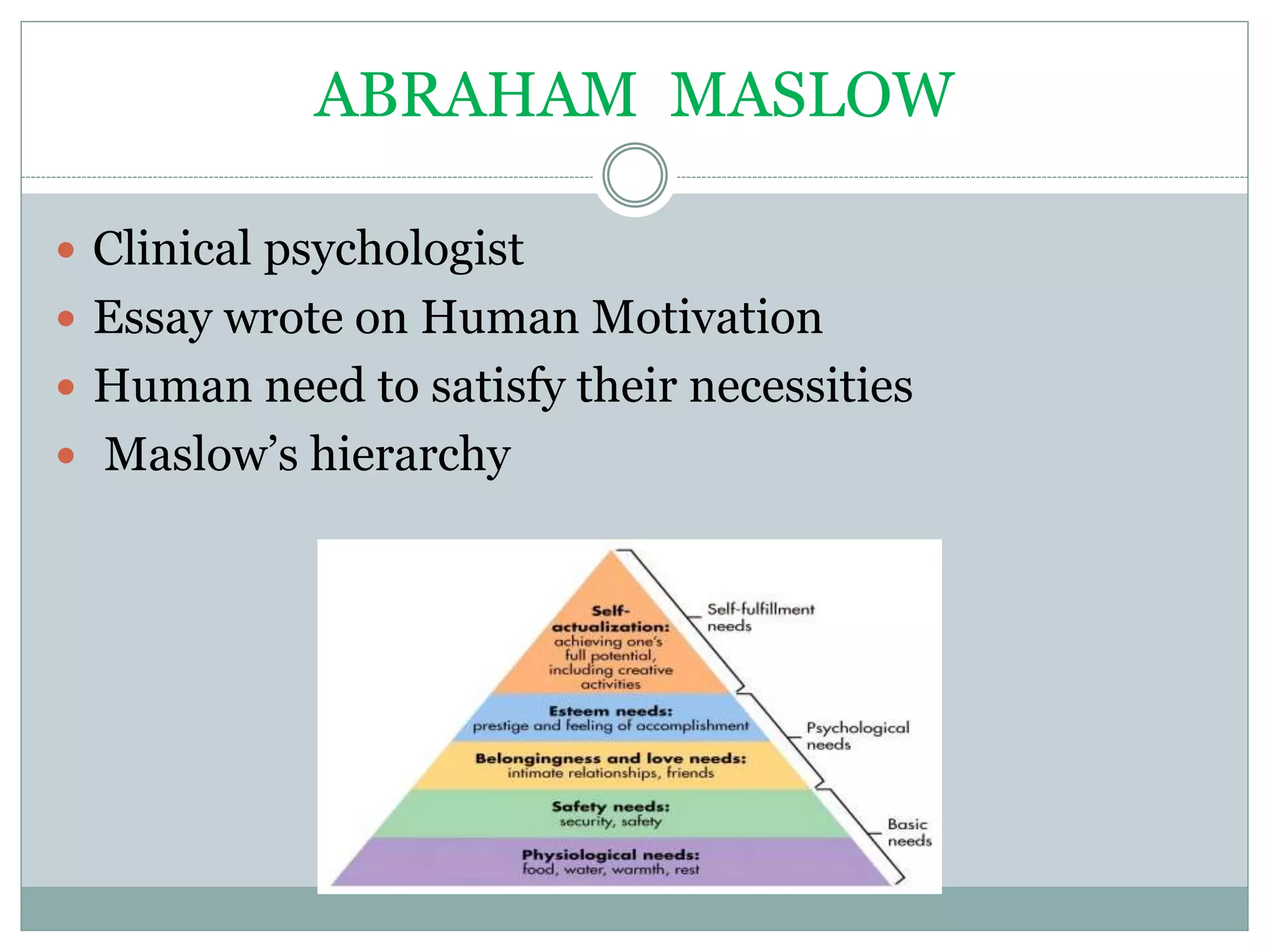 Behavioral & human relation management theory | PPTX