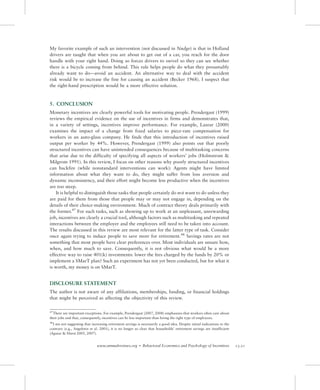 Behavioral Economics and Psychology of Incentives | PDF