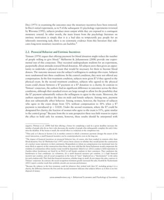 Behavioral Economics and Psychology of Incentives | PDF