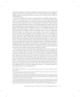 Behavioral Economics and Psychology of Incentives | PDF