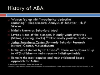 Behavioral Interventions in children with Pervasive Developmental ...