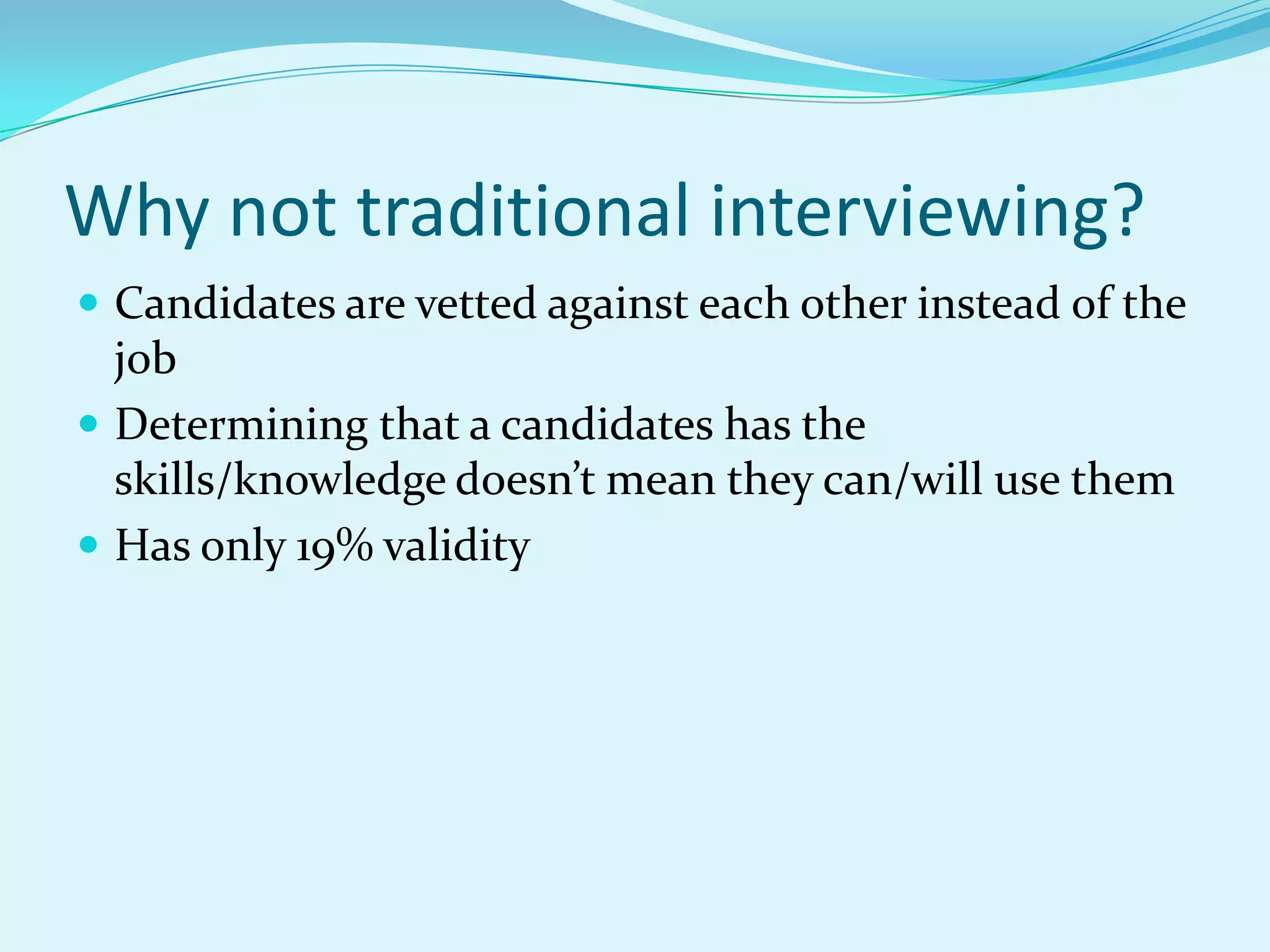 Behavioral Interviewing | PPTX
