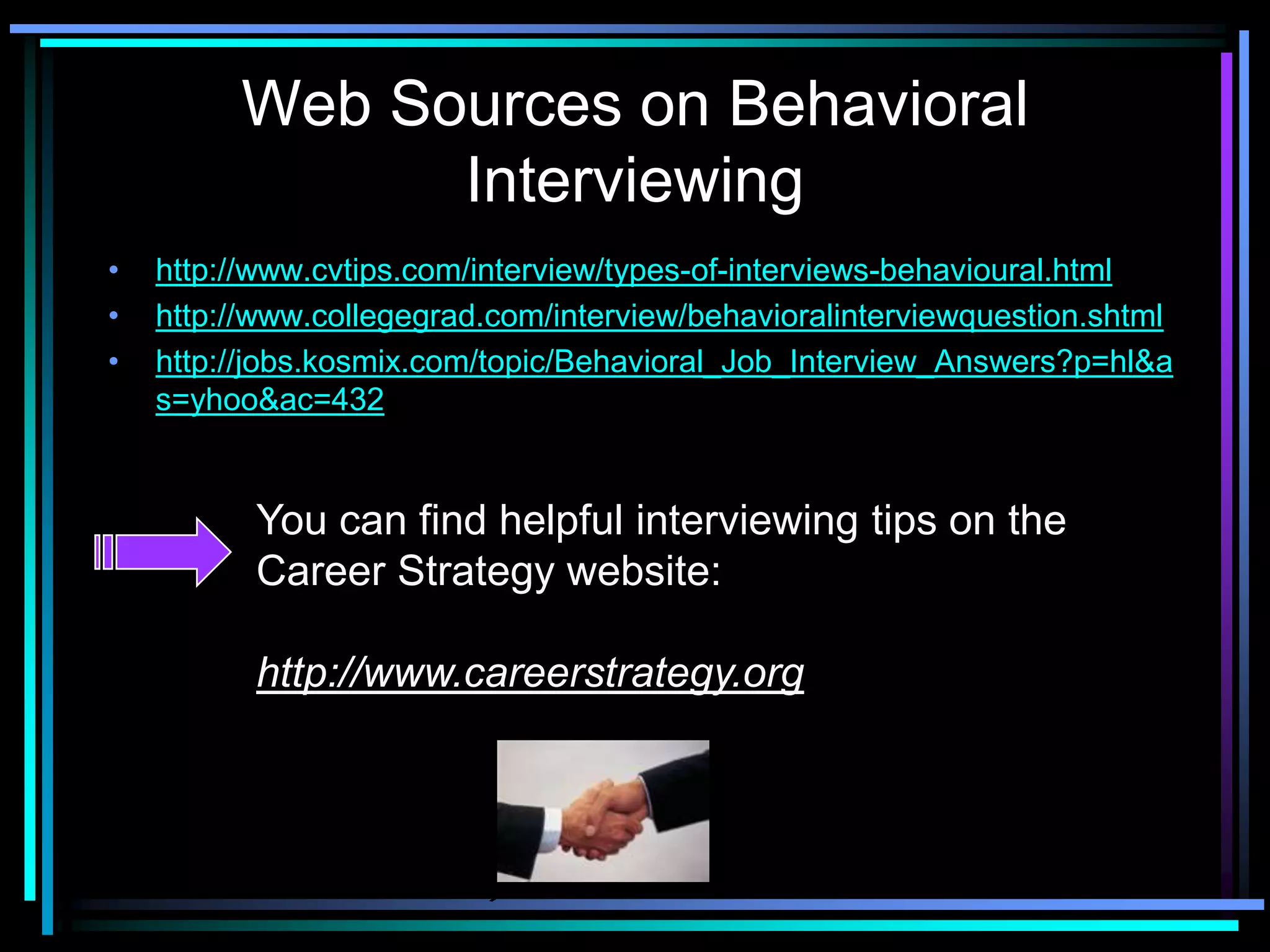 Behavioralinterviewing | PPSX