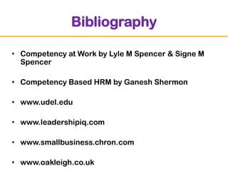 Behavioral Interview & Competency Framework | PPT