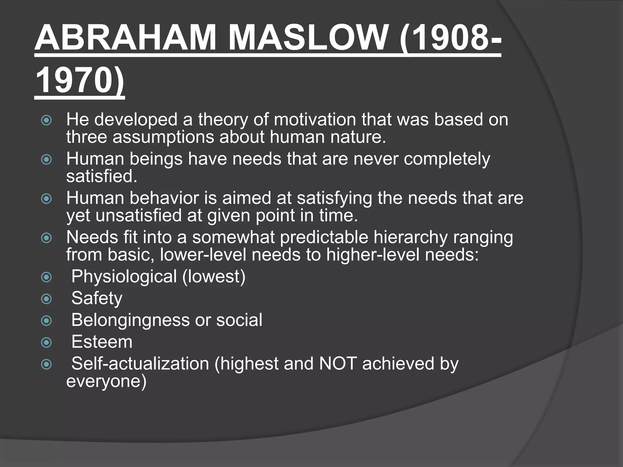 Behavioral management theories | PPTX