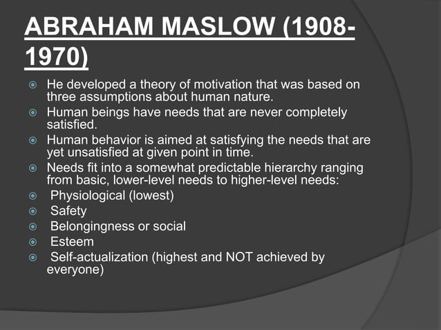 Behavioral management theories | PPTX | Business | Business and Finance