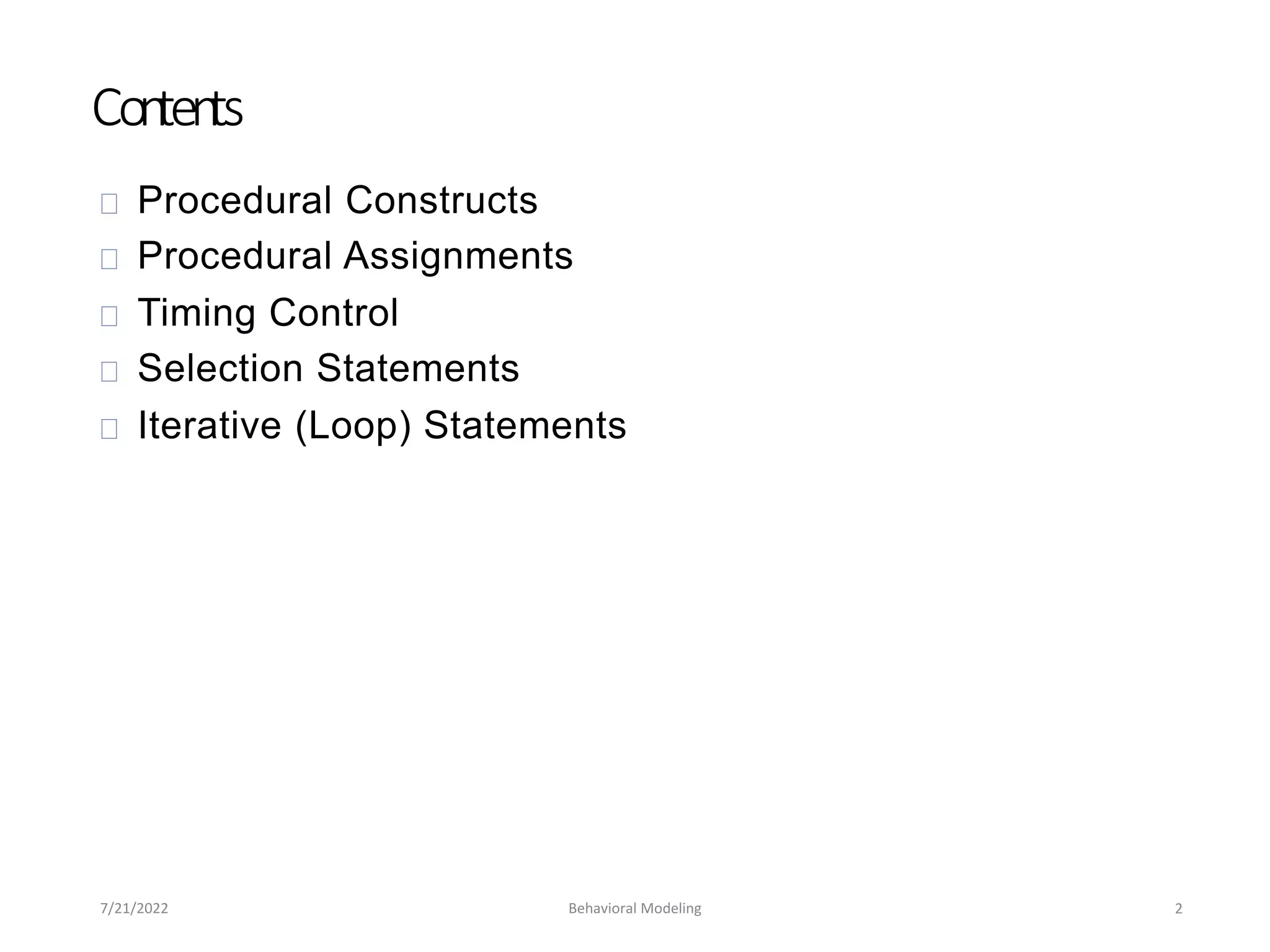 Behavioralmodeling And Timing Control P04pptx Programming Languages Computing