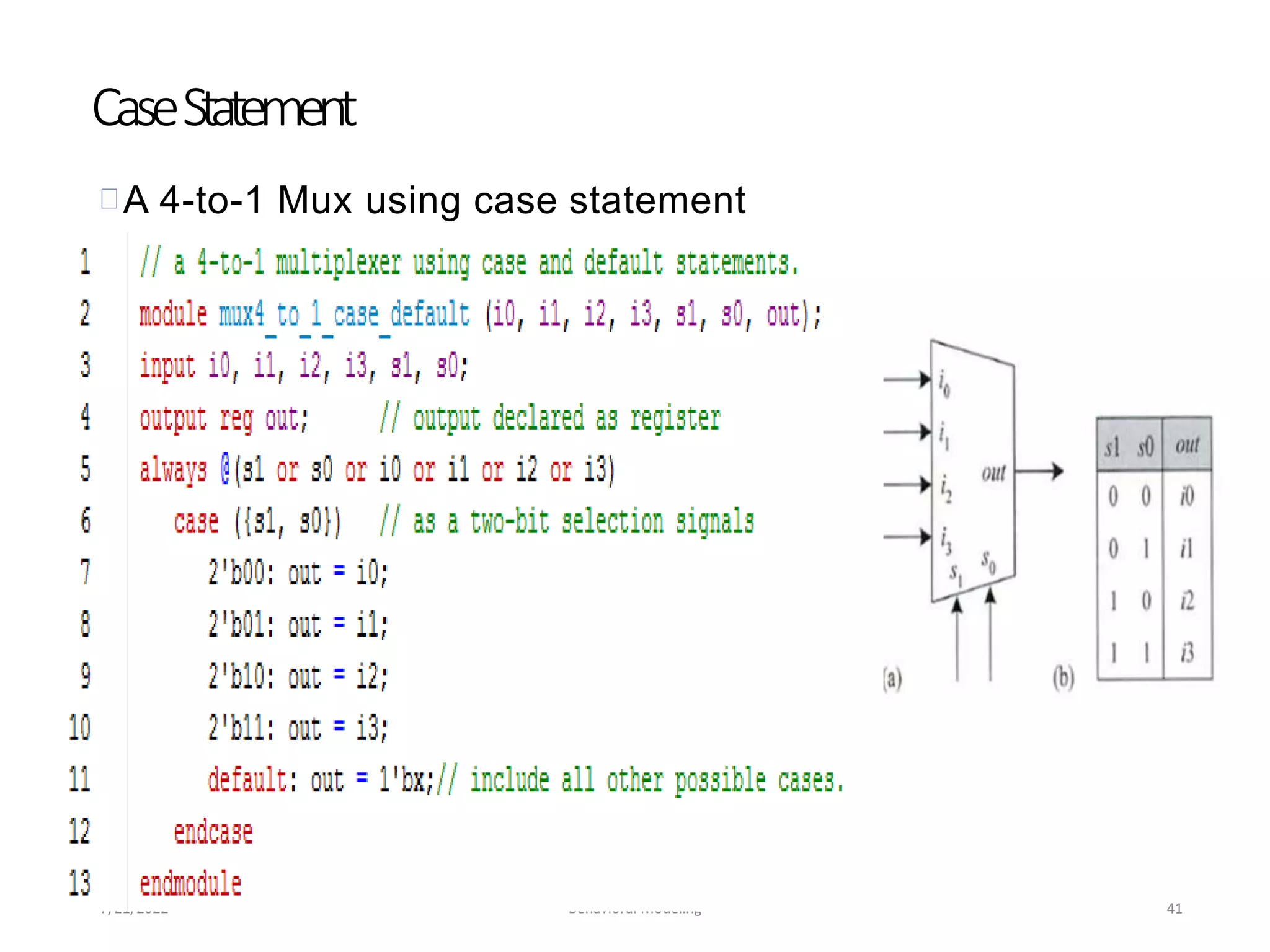 behavioralmodeling and Timing Control - P04.pptx | Programming Languages | Computing
