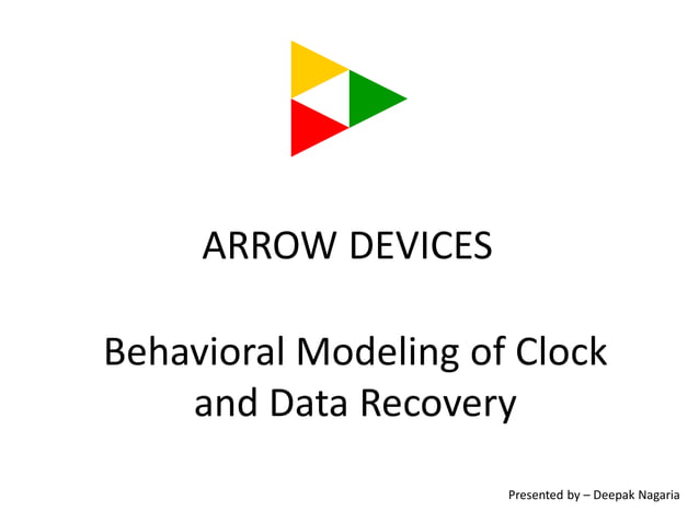 Behavioral modeling of Clock/Data Recovery | PDF