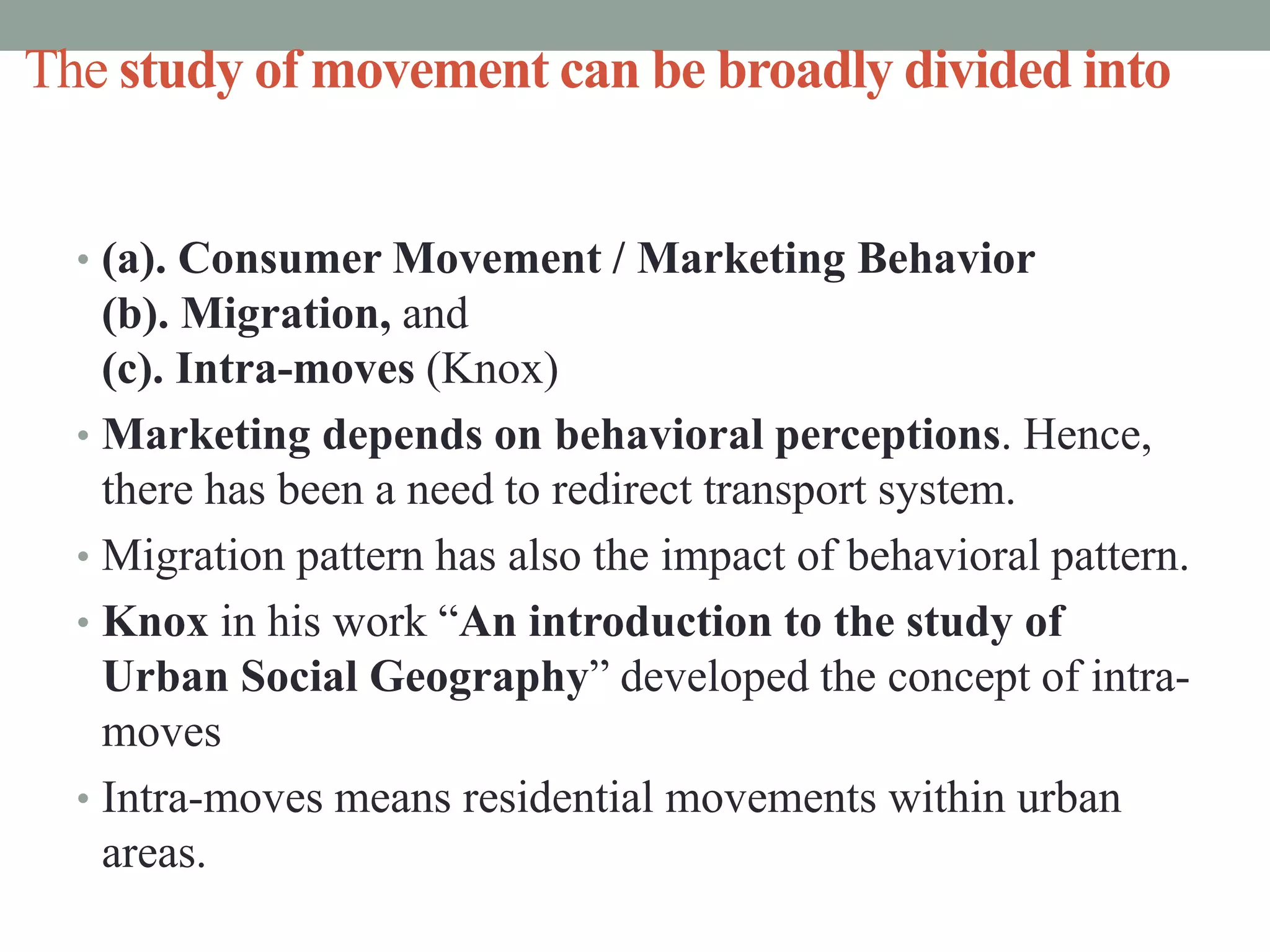 Behavioral perspective in geography | PPTX
