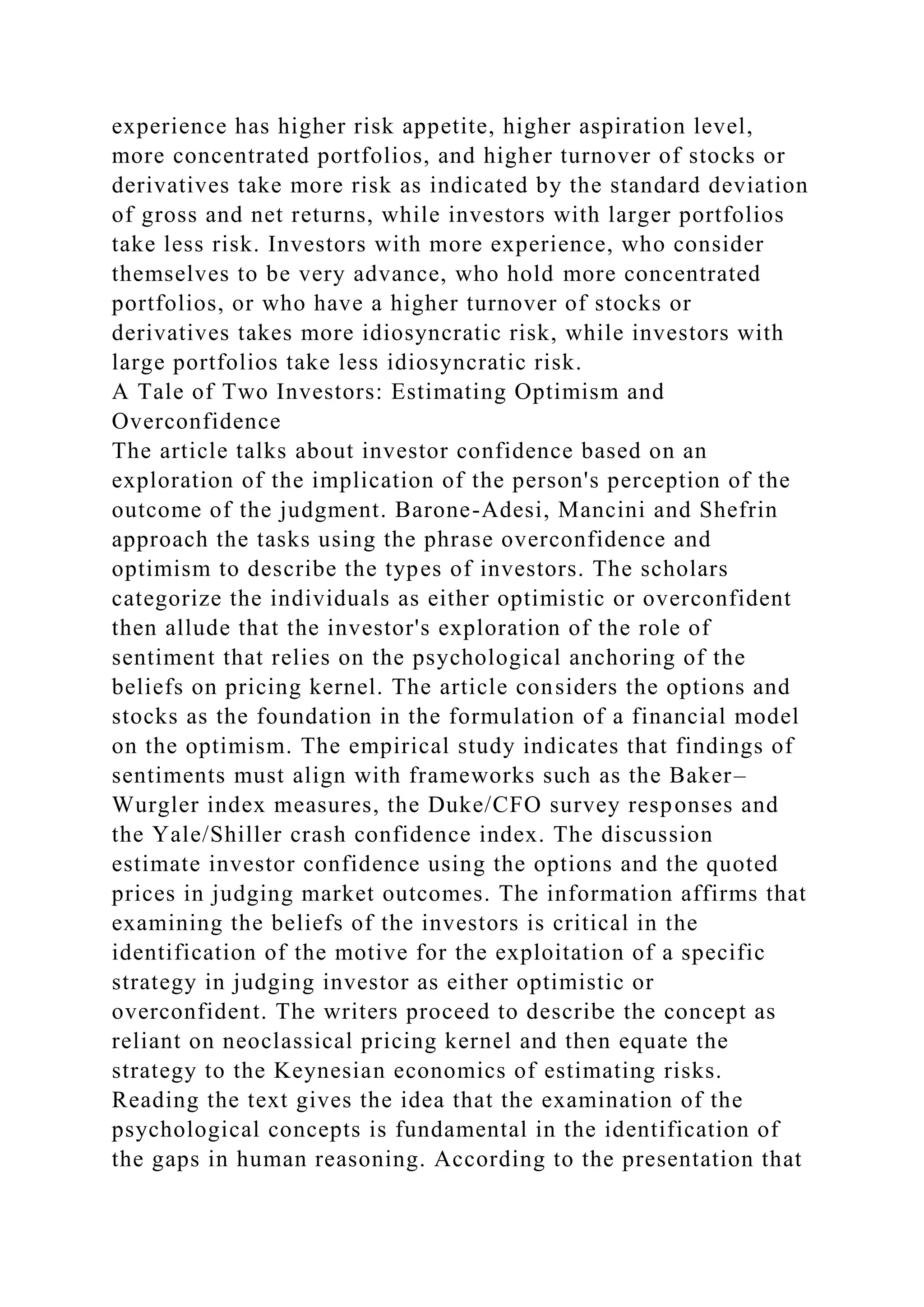 Behavioral Portfolio TheoryBehavioral portfolio theory(BPT), int.docx