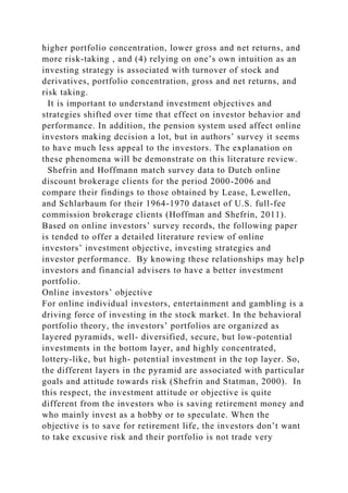 Behavioral Portfolio TheoryBehavioral portfolio theory(BPT), int.docx