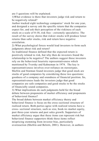 Behavioral Portfolio TheoryBehavioral portfolio theory(BPT), int.docx
