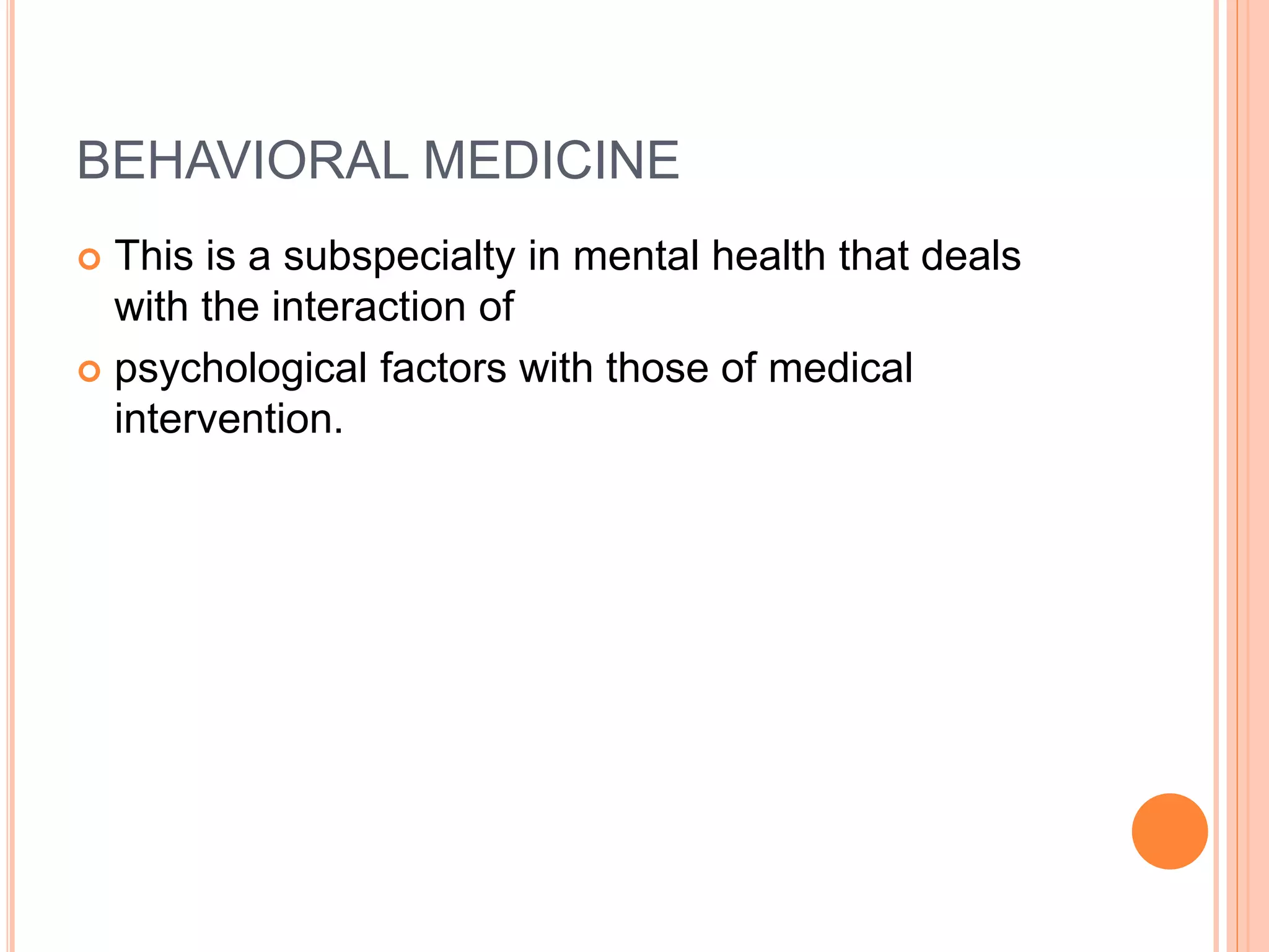 Behavioral problems and learning for Rehabilitation | PPTX
