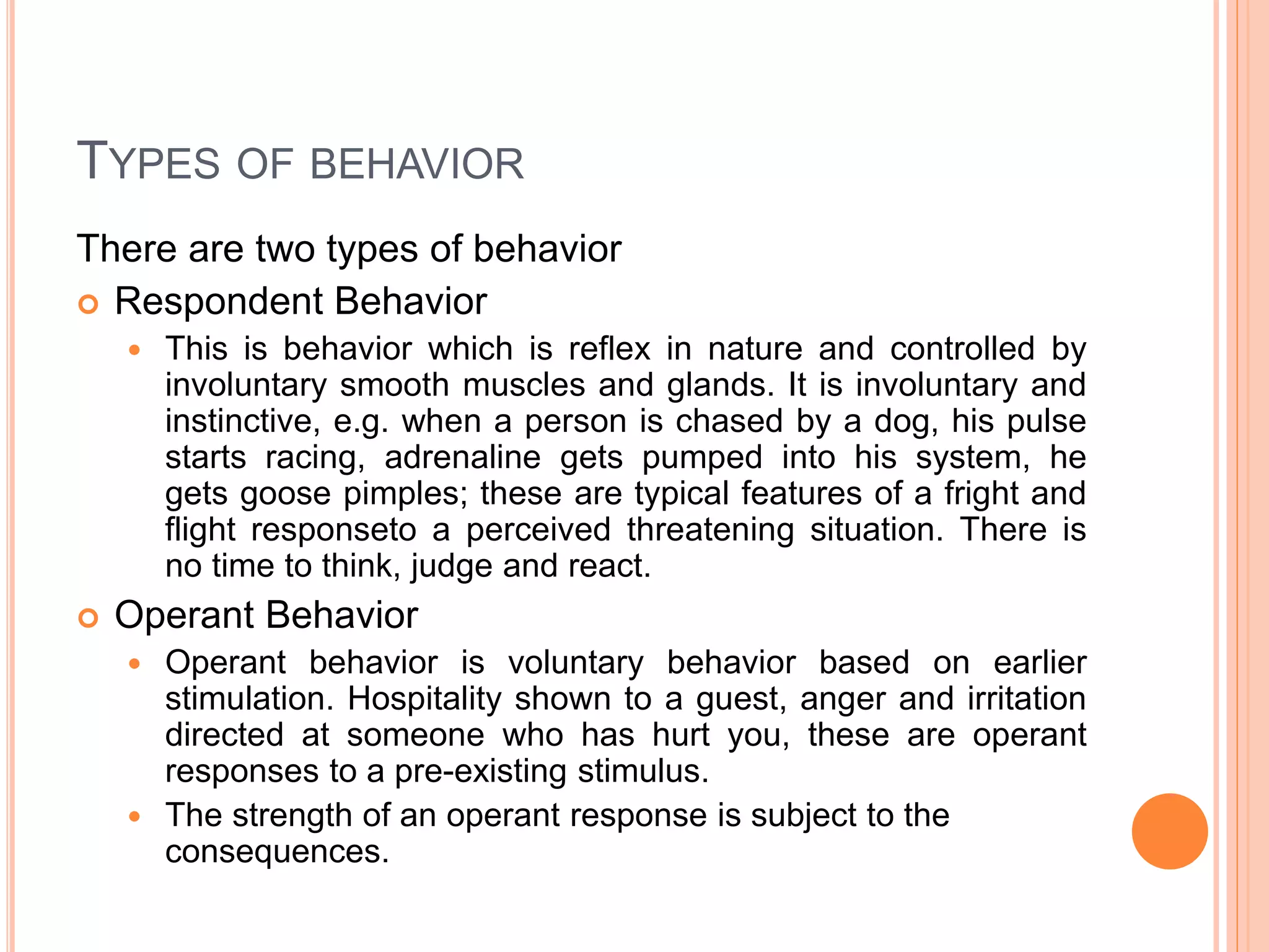 Behavioral problems and learning for Rehabilitation | PPTX