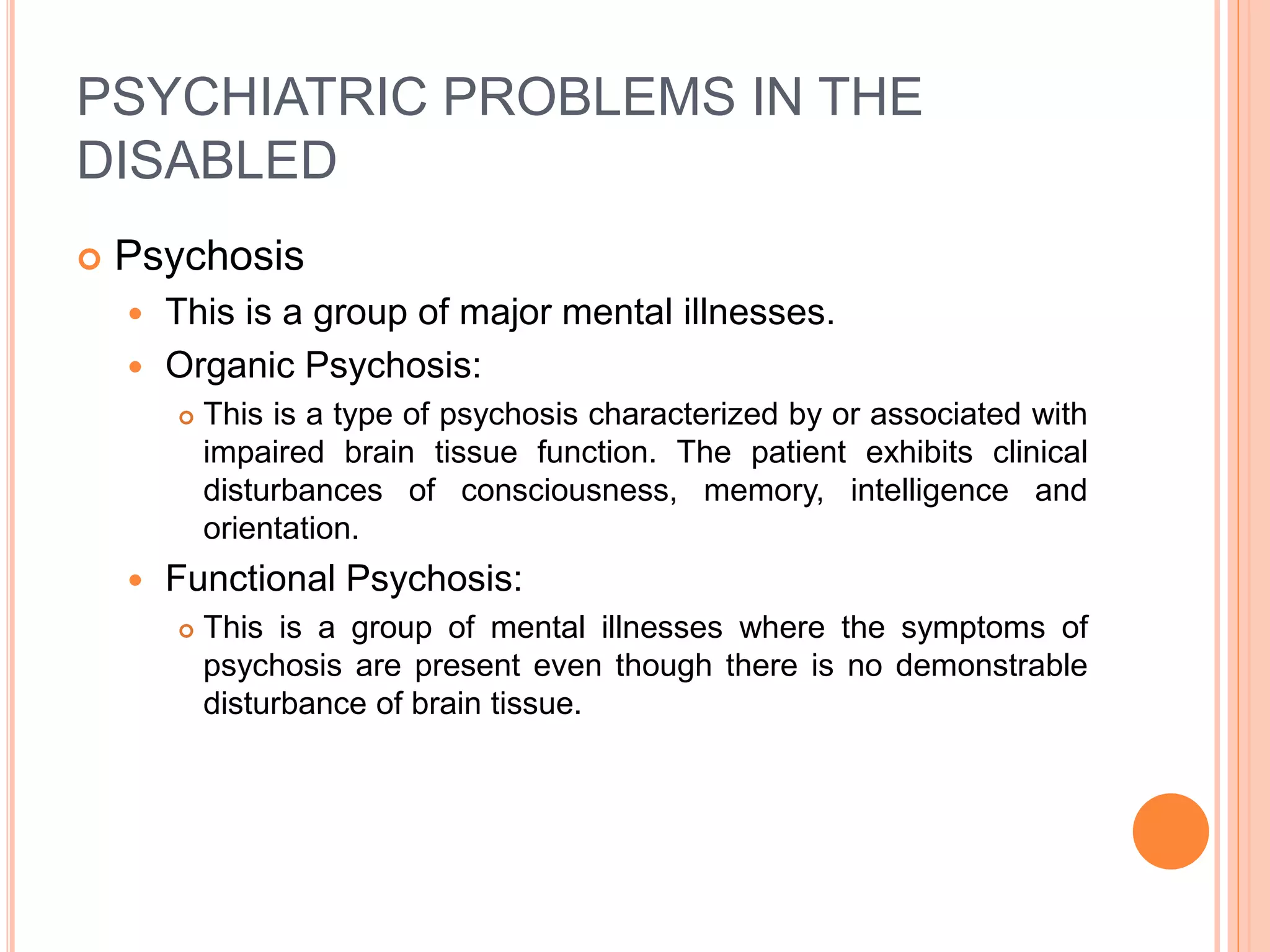 Behavioral problems and learning for Rehabilitation | PPTX