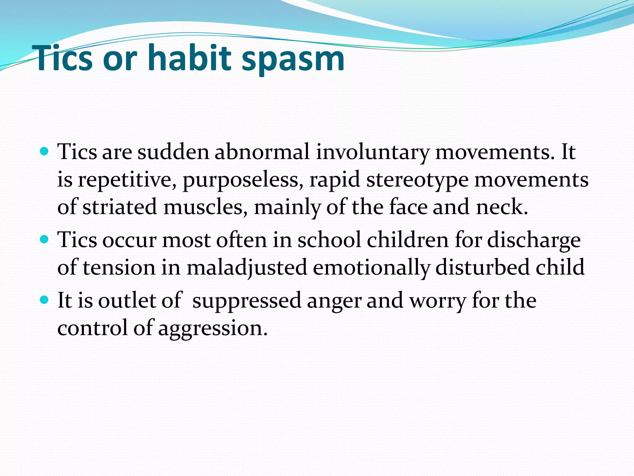 Behavioral problems in children | PPTX