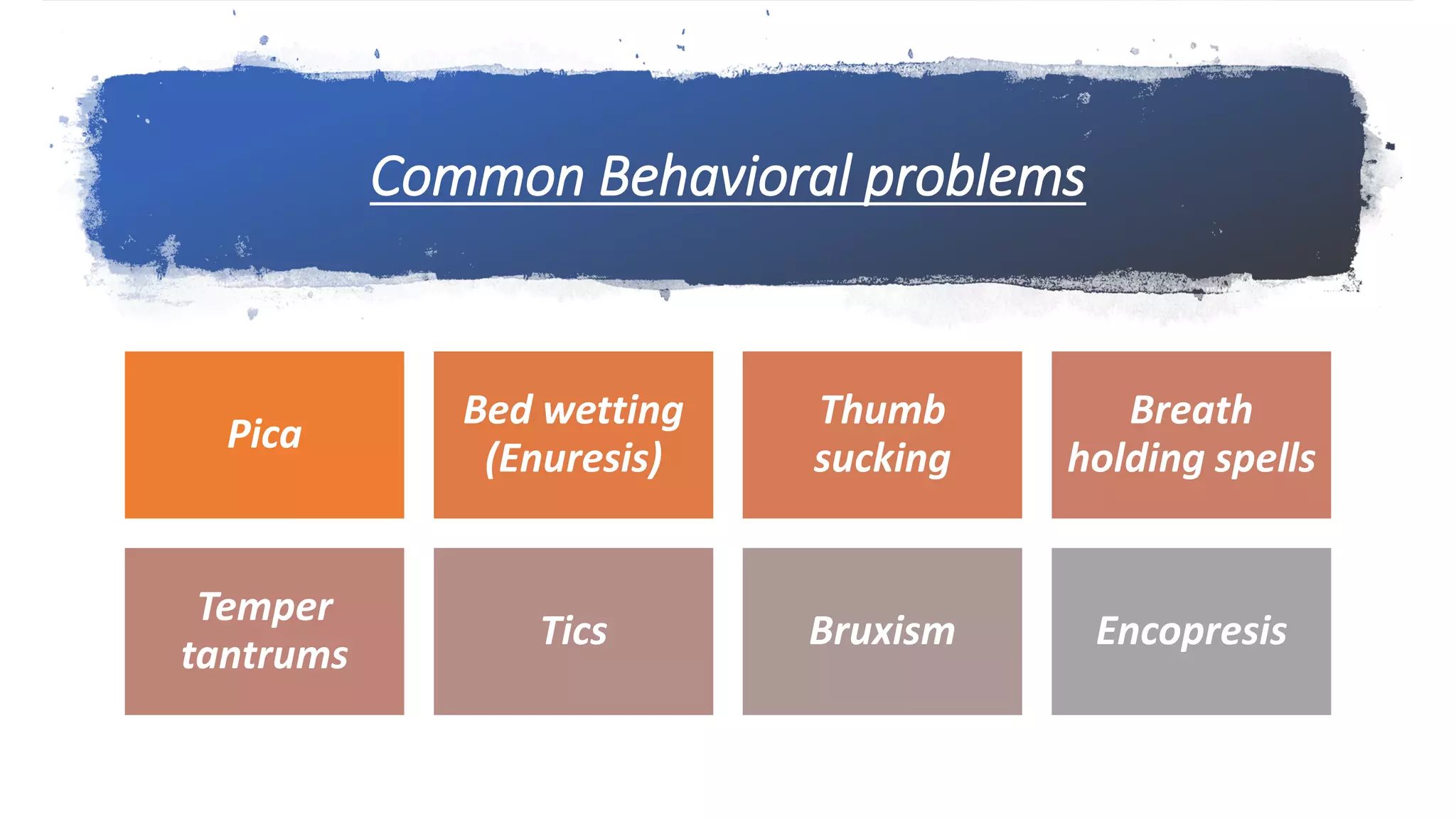 Behavioral problems in children | PPTX
