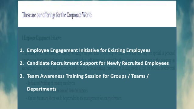 Behavioral profiling | PPSX