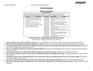 Behavioral_Question.pdf of Amazon of USA | PDF