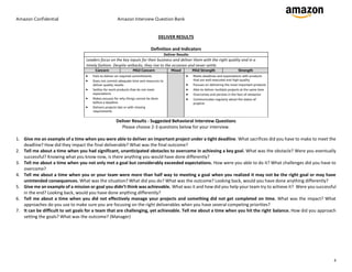 Behavioral_Question.pdf of Amazon of USA | PDF