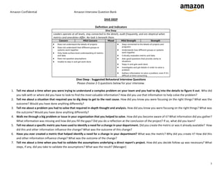 Behavioral_Question.pdf of Amazon of USA | PDF