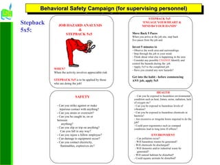 Behavioral Safety Campaign 2004 for Supervising Individual Rev 1.0_2.ppt