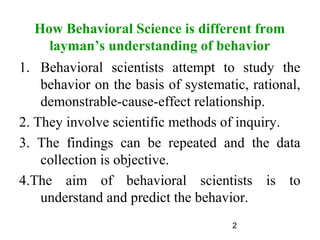 Behavioral science | PPT