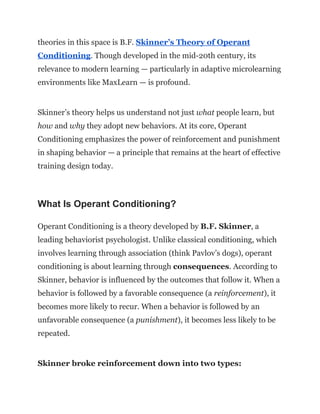 Behavioral Science in Training_ The Role of Skinner’s Operant Conditioning.pdf