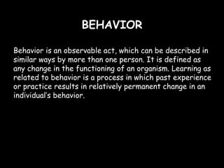 Behavioral Sciences & Behavior managment.pptx