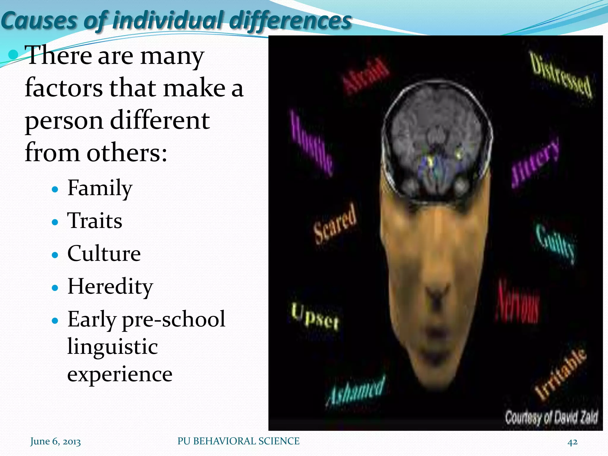 Behavioral science teaching notes | PPTX