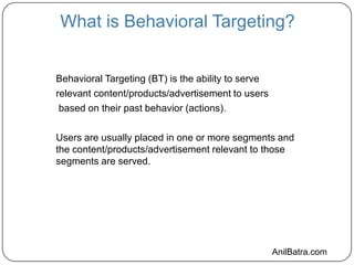 Behavioral targeting | PPTX
