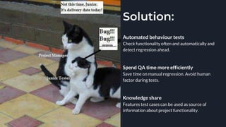 Behavioral tests with behat for qa | PPT