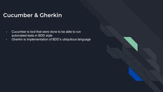 Behavioral tests with behat for qa | PPT