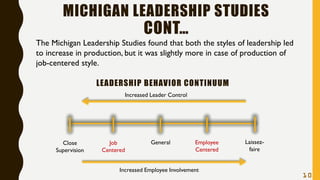 Behavioral Theories of Leadership | PDF