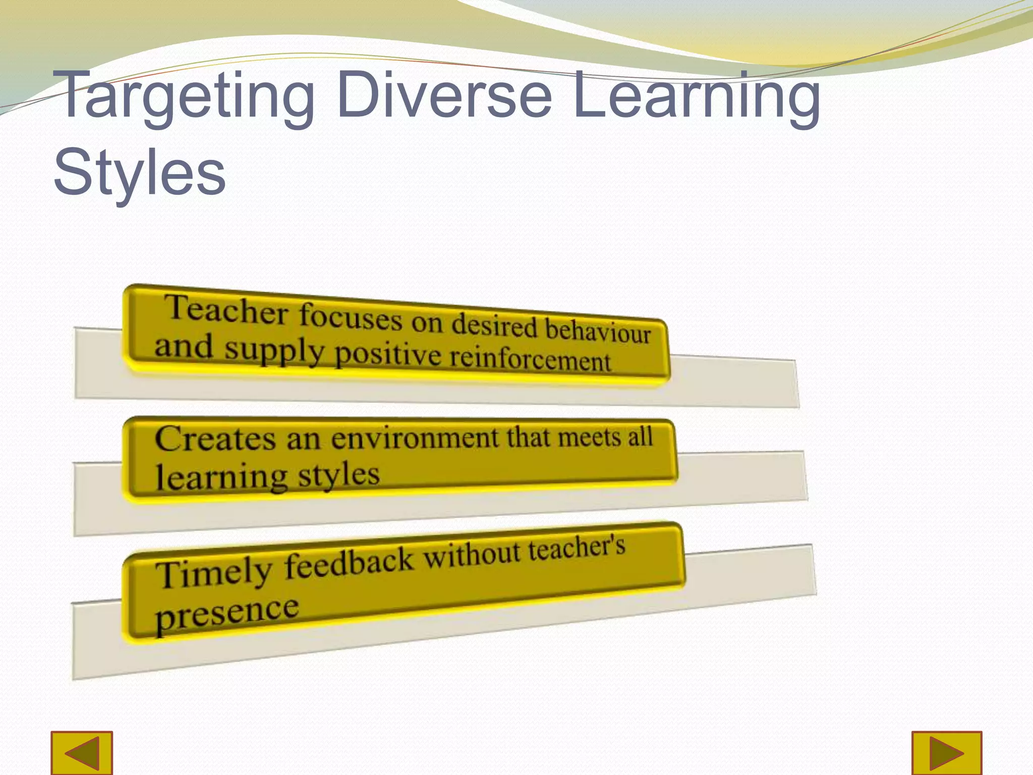 The role of the teacher using the behaviorism theory | PPTX