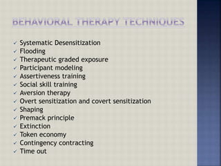 Behavioral therapy | PPTX