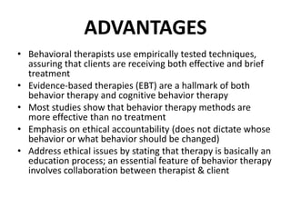 Behavioral therapy | PPTX