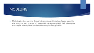 Behavioral therapy presentation | PPT