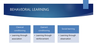 Behavioral therapy presentation | PPT