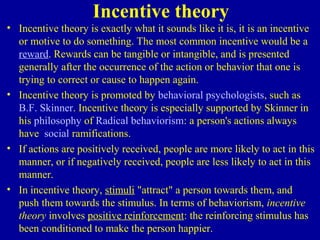 Behavioral view of motivation | PPT
