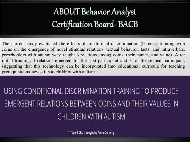 Behavior Analyst Certification Board-BACB