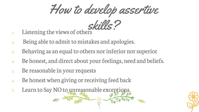 Assertive Training | PPTX