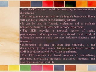 Behavior assessment system for children (BASC) | PPTX